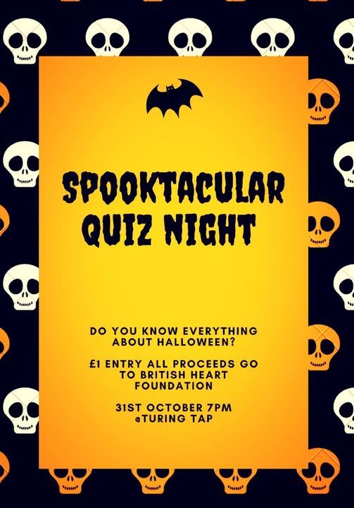 Spooktacular Quiz Night, Turing Tap, Manchester, October 31 2021 ...