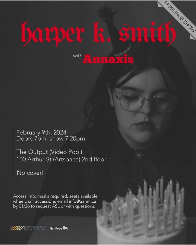 Harper K. Smith EP release and performance, Lipton Street Winnipeg Mb ...
