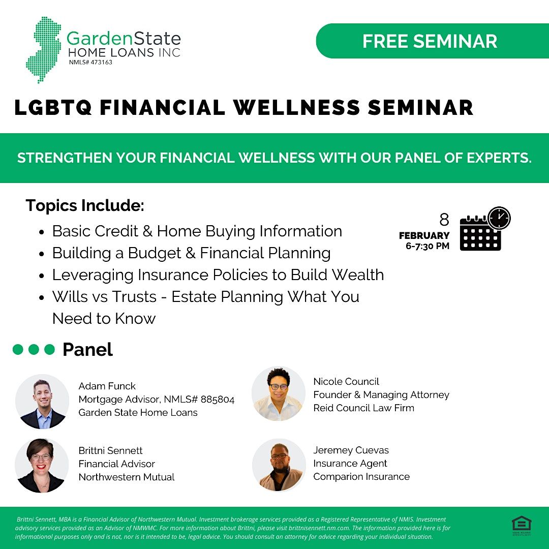 Free LGBTQ Financial Wellness Seminar, William Way LGBT Community ...