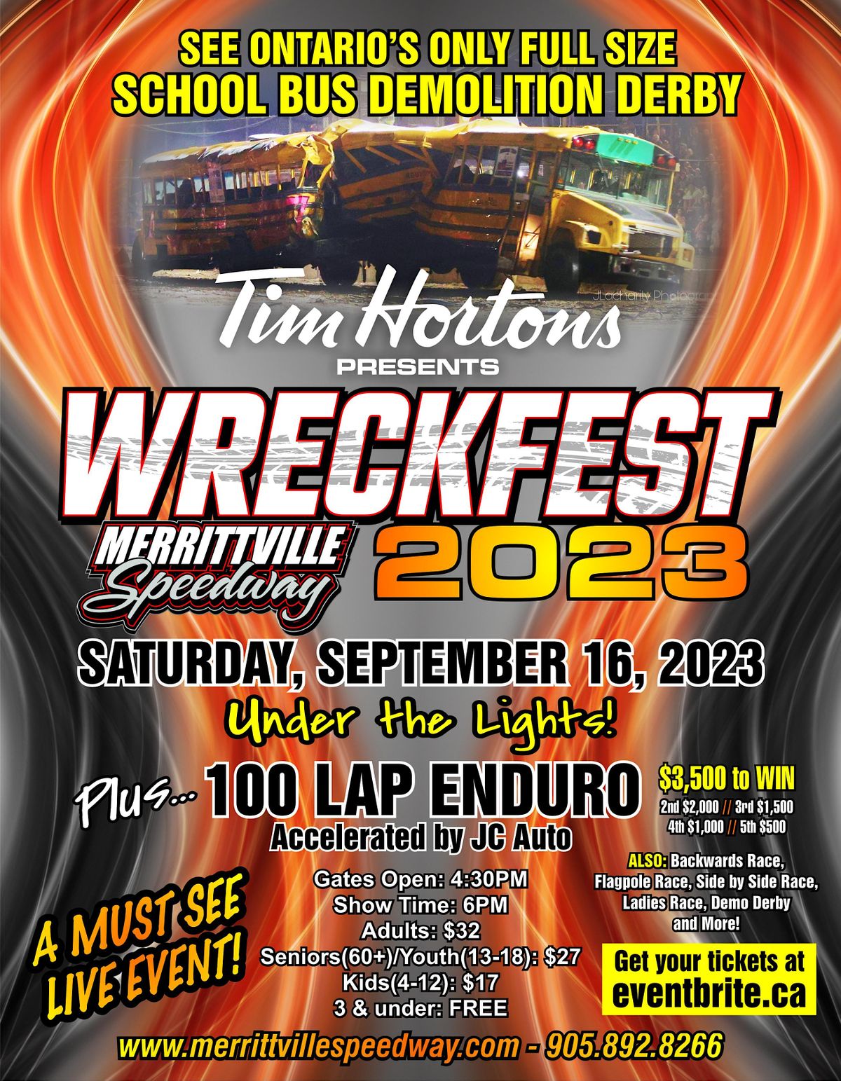 WRECKFEST 2023, Merrittville Speedway, Fonthill, 16 September 2023 ...