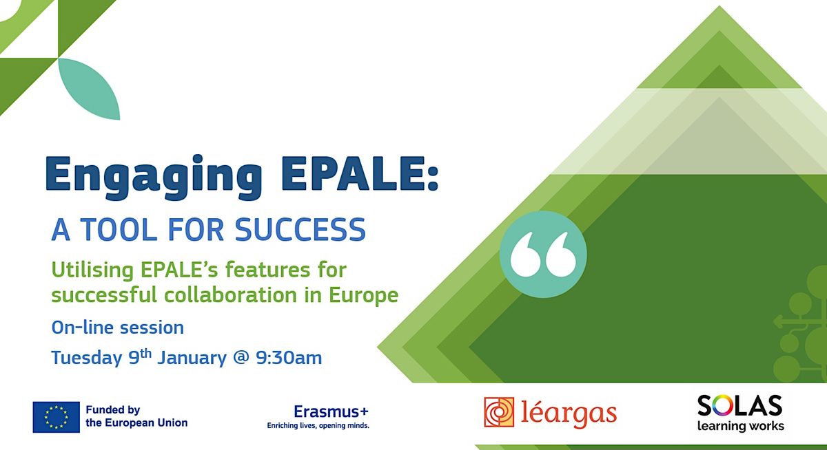 Engaging EPALE : A Tool for Success, January 9 2024 | Online Event ...