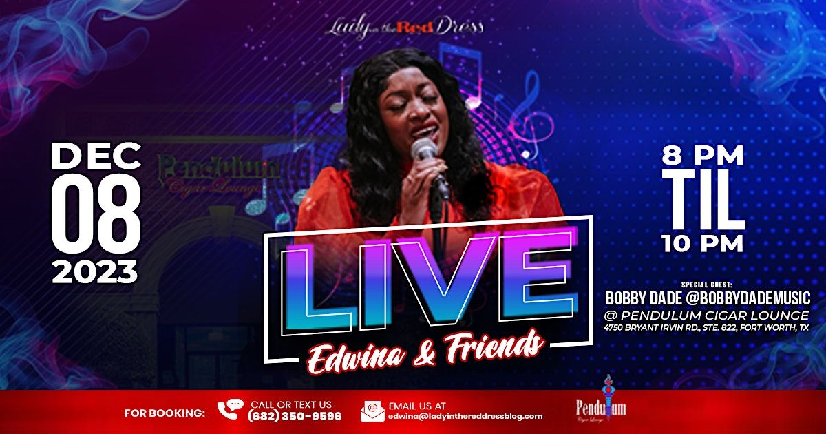 Happy Holidays LIVE at Pendulum Cigar Lounge - Edwina & Friends ...