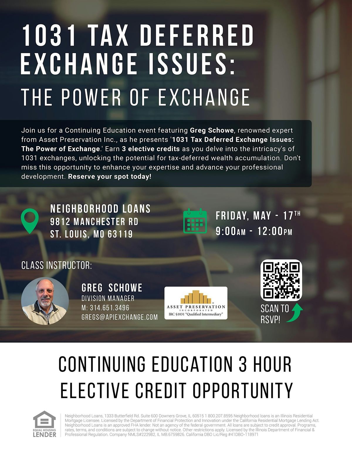 1031 Tax Deferred Exchange Issues: The Power of Exchange by Greg Schowe, 9812 Manchester Rd, St ...