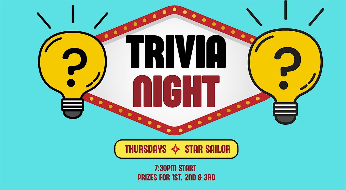 Weekly Trivia, Star Sailor, Houston, 7 December 2023 | AllEvents.in