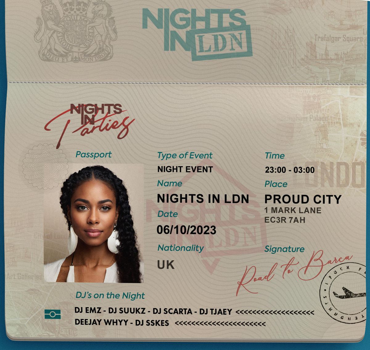 Nights in LDN, 1 Mark Ln, London, 6 October to 7 October | AllEvents.in