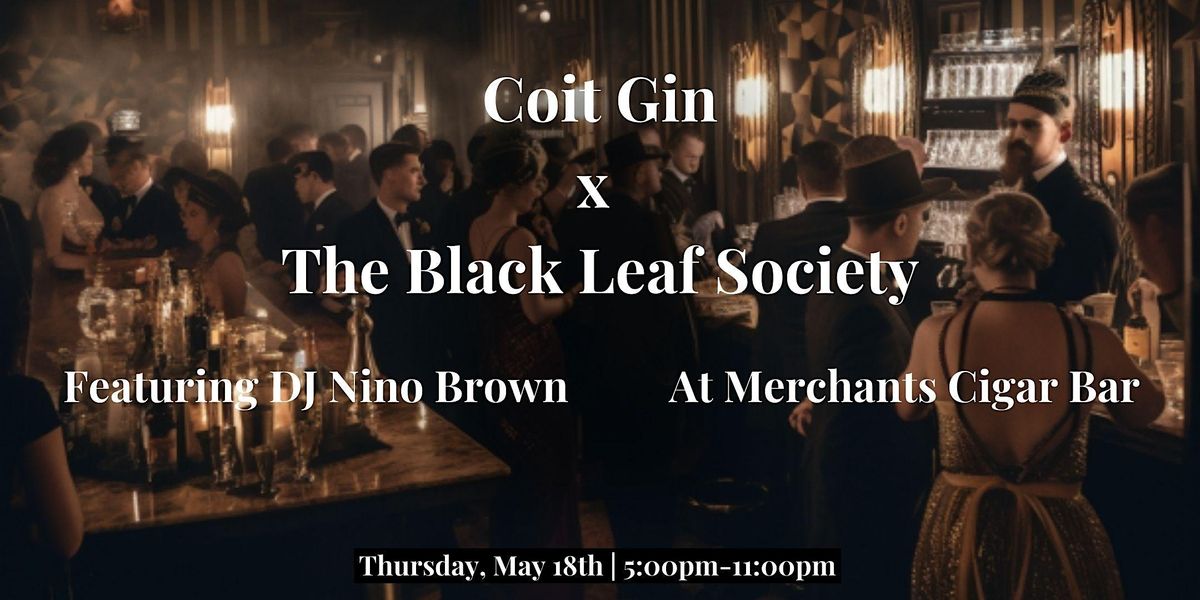 Cigar And Gin Tasting At Merchants Cigar Bar, Merchants Cigar Bar, New ...