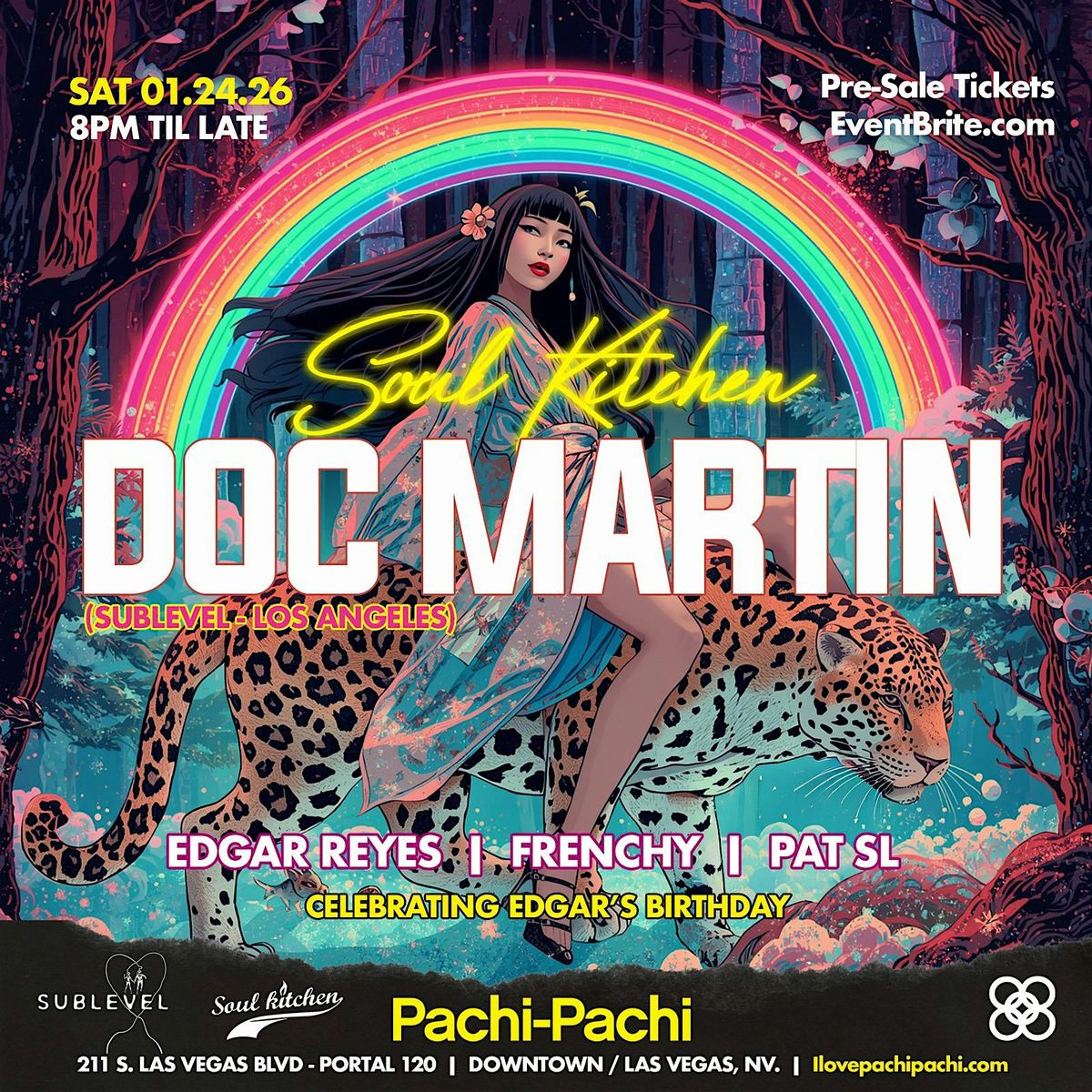DOC MARTIN tier-2 at Pachi-Pachi, 211 S Las Vegas Blvd Suite 120, 24 ...