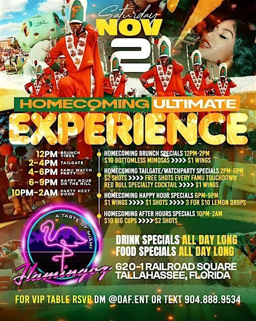 FAMU Homecoming Ultimate Experience, Flamingoz a taste of Miami ...