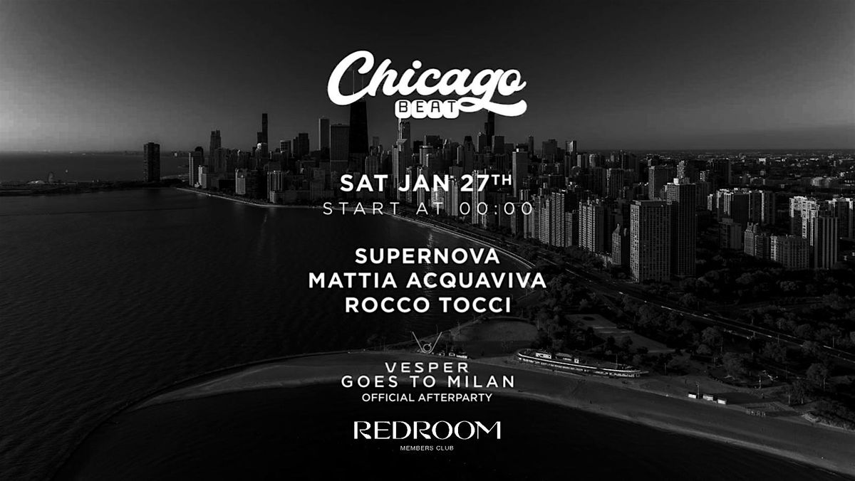 Jan 27th Red Room Members Club presents Chicago Beat, Viale Andrea ...