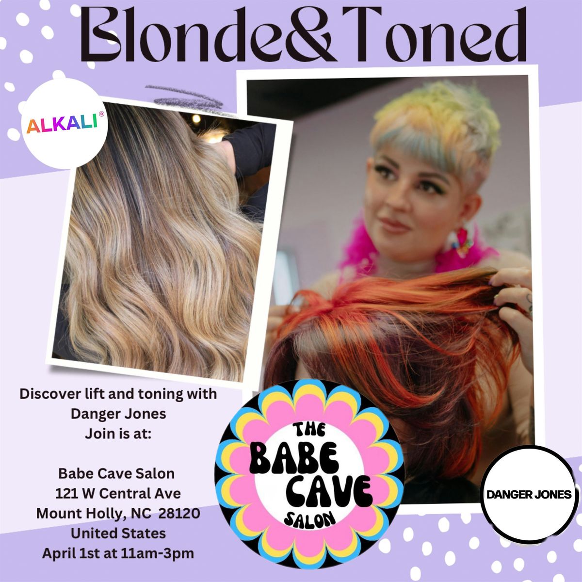 Blonde & Toned, The Babe Cave Salon, Mount Holly, 1 April 2024 | AllEvents