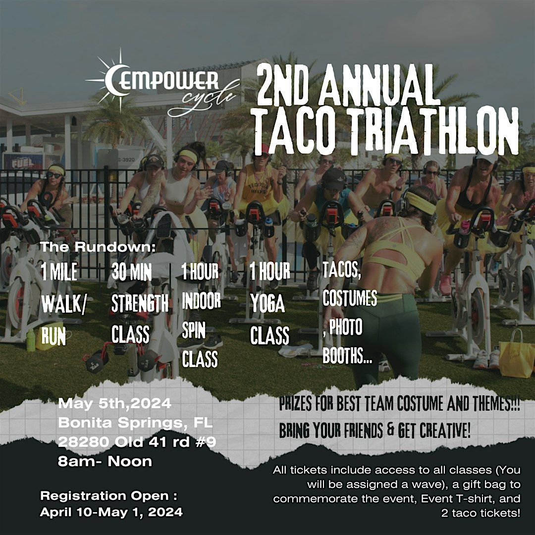 Empower Cycles 2nd Annual TACO TRIATHLON, Empower Cycle, Bonita Springs ...