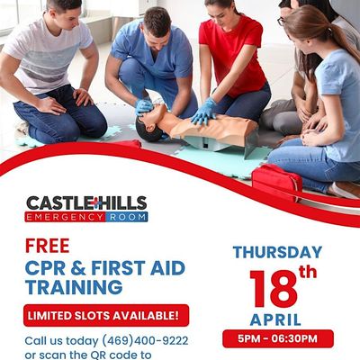 FREE CPR Training / Certification - Castle Hills ER, 4228 N Josey Ln ...
