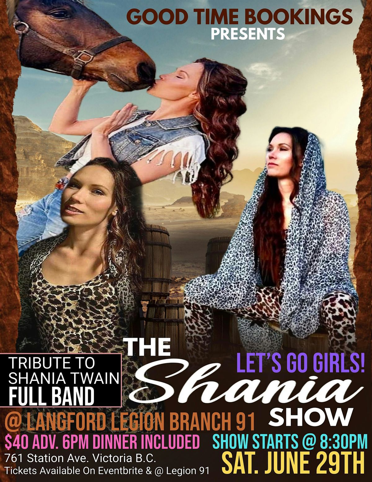 SHANIA TWAIN TRIBUTE LIVE @ LANGFORD LEGION 91!, Royal Canadian Legion ...