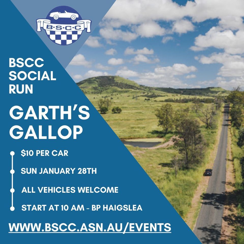 Garth’s Gallop - Social Fun Run, BP Haigslea, 28 January 2024 | AllEvents
