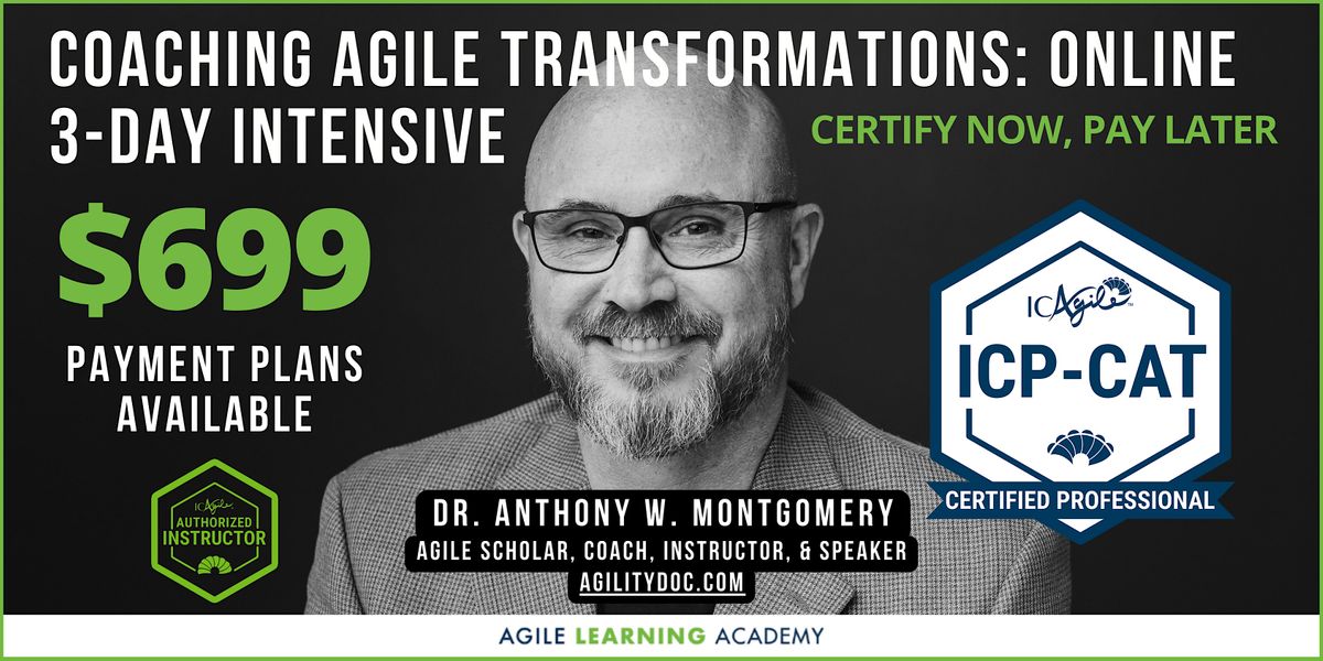 ICAgile Coaching Agile Transformations (ICP-CAT) | Online | Intensive ... ICAgile Coaching Agile Transformations (ICP-CAT) | Online | Intensive ...