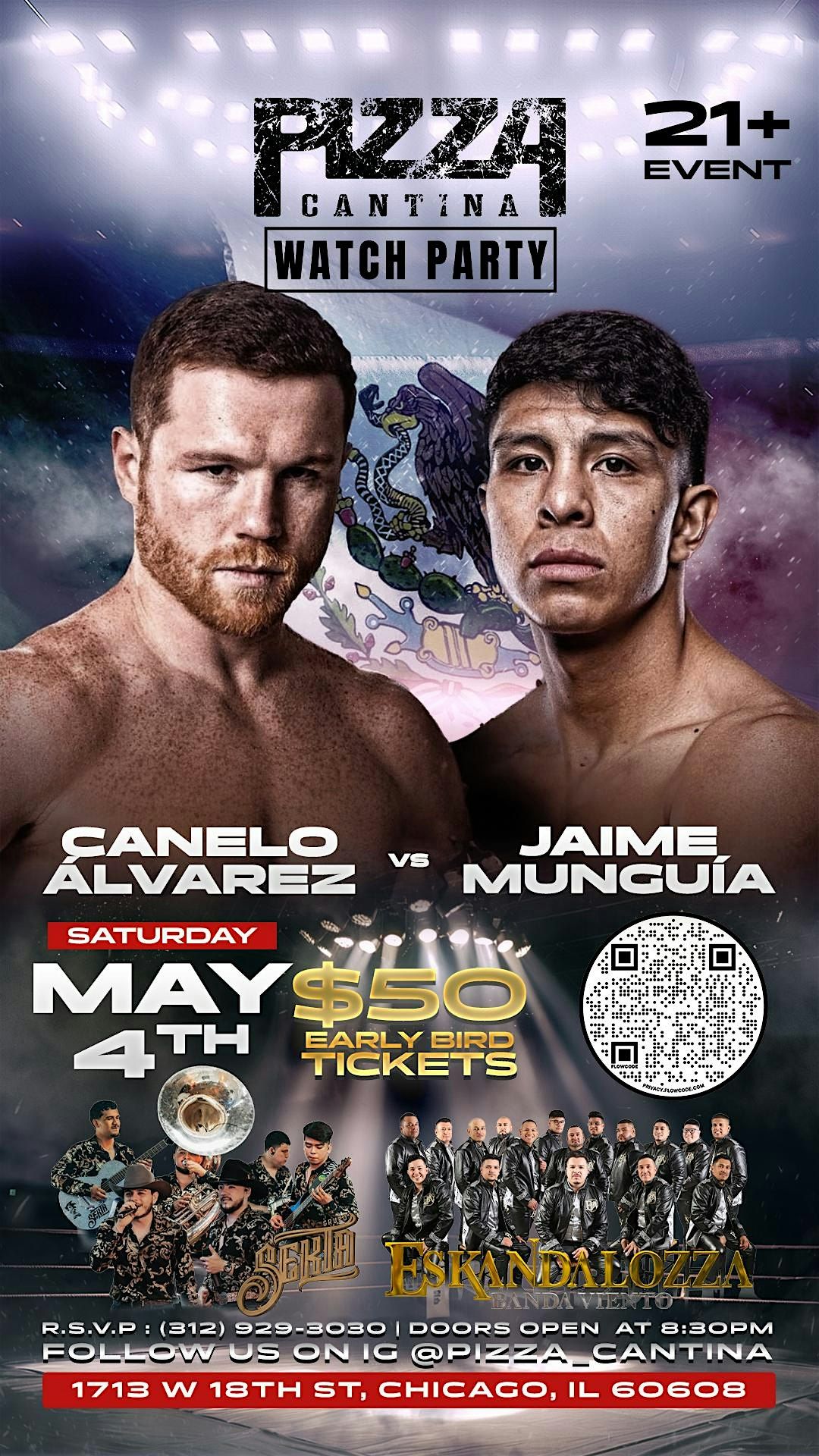 CANELO ALVAREZ VS. JAIME MUNGUIA: PIZZA CANTINA WATCH PARTY! 21+ EVENT ...