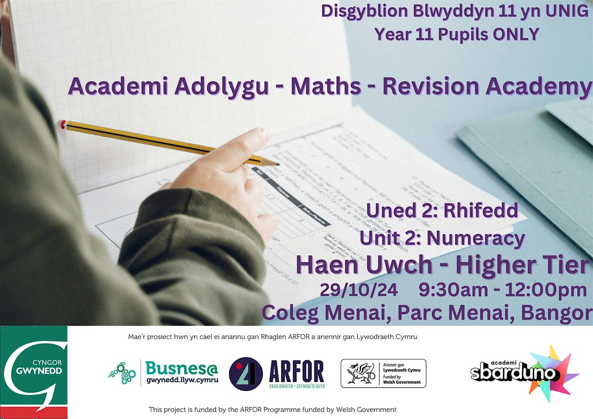 Sesiynau Adolygu TGAU Mathemateg - Maths GCSE Revision Sessions, Coleg ...
