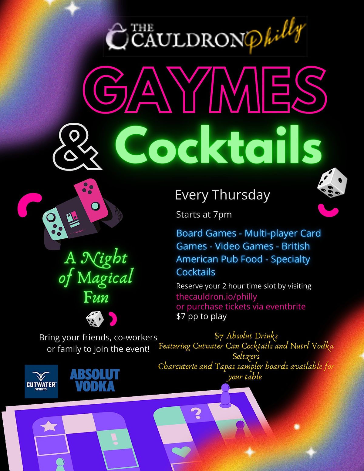 Gaymes and Cocktails, The Cauldron, Philadelphia, 31 August 2023 ...