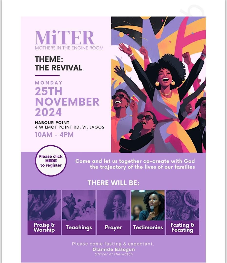 Lagos Prayer Conference, Harbour Point, Lagos, 25 November 2024 | AllEvents