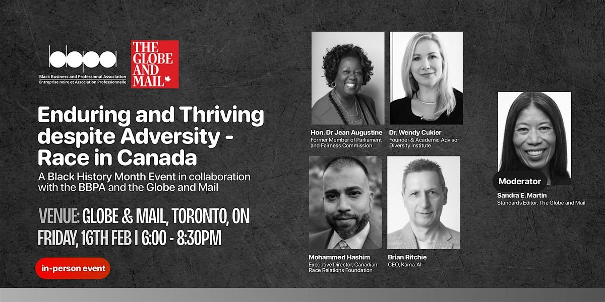 Enduring and Thriving despite Adversity - Race in Canada, The Globe and ...