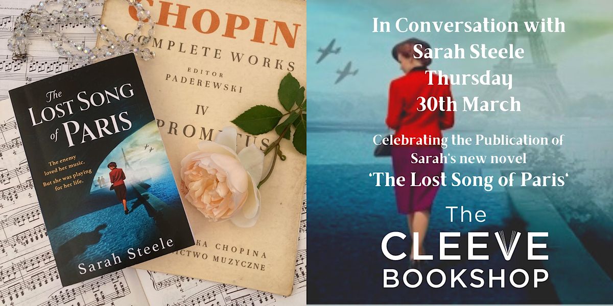 In Conversation with Sarah Steele - Thursday 30th March, The Cleeve ...