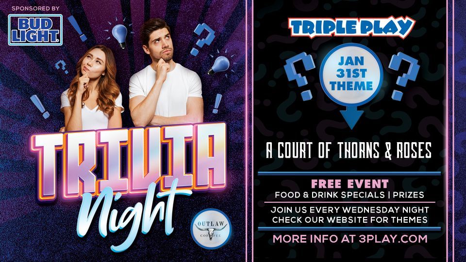 Trivia at Triple Play: A Court of Thorns and Roses, Triple Play Family ...