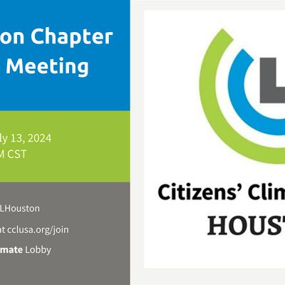Citizens Climate Lobby, Houston - Monthly Meeting July 13, 2024, Tracy ...