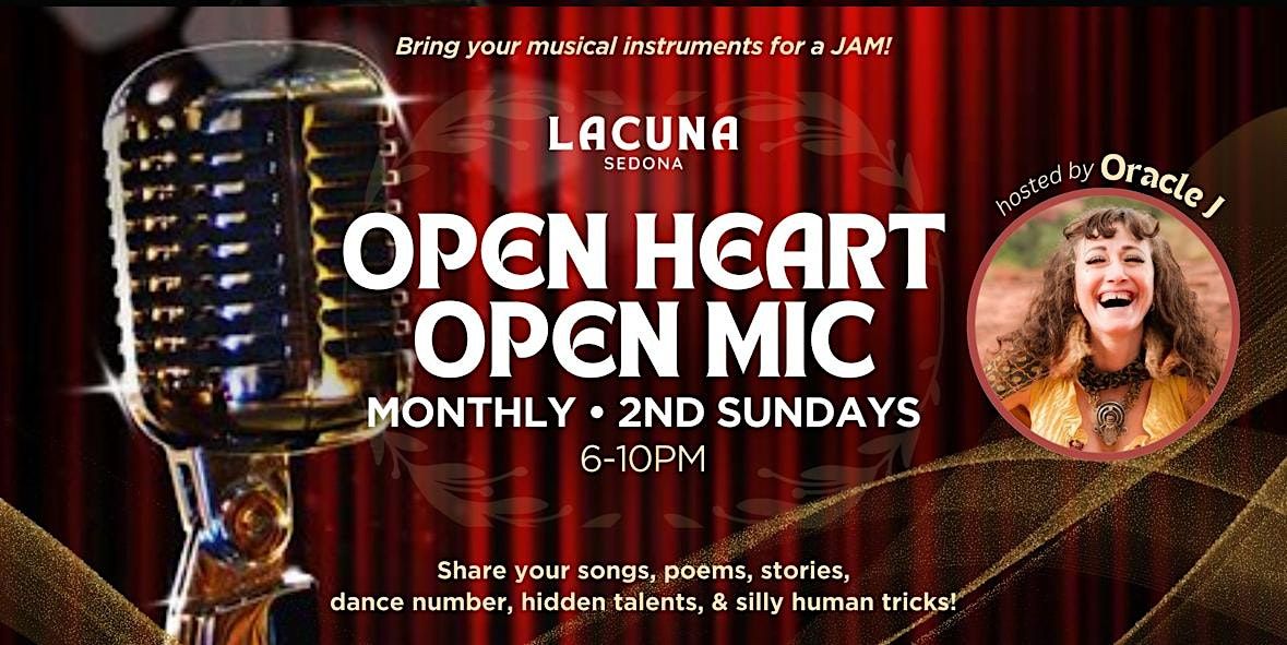 Open Heart - Open Mic!, Lacuna Kava Bar Sedona, March 10 2024 ...
