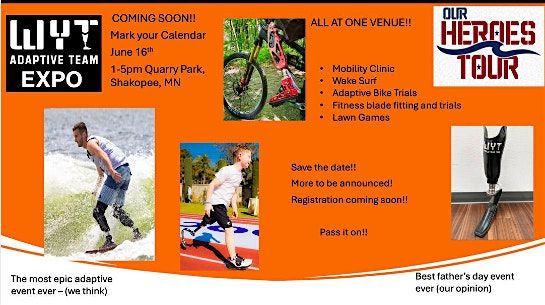*Epic WYT Adaptive Expo at Quarry Park!, Quarry Lake Park, Shakopee, 16 ...