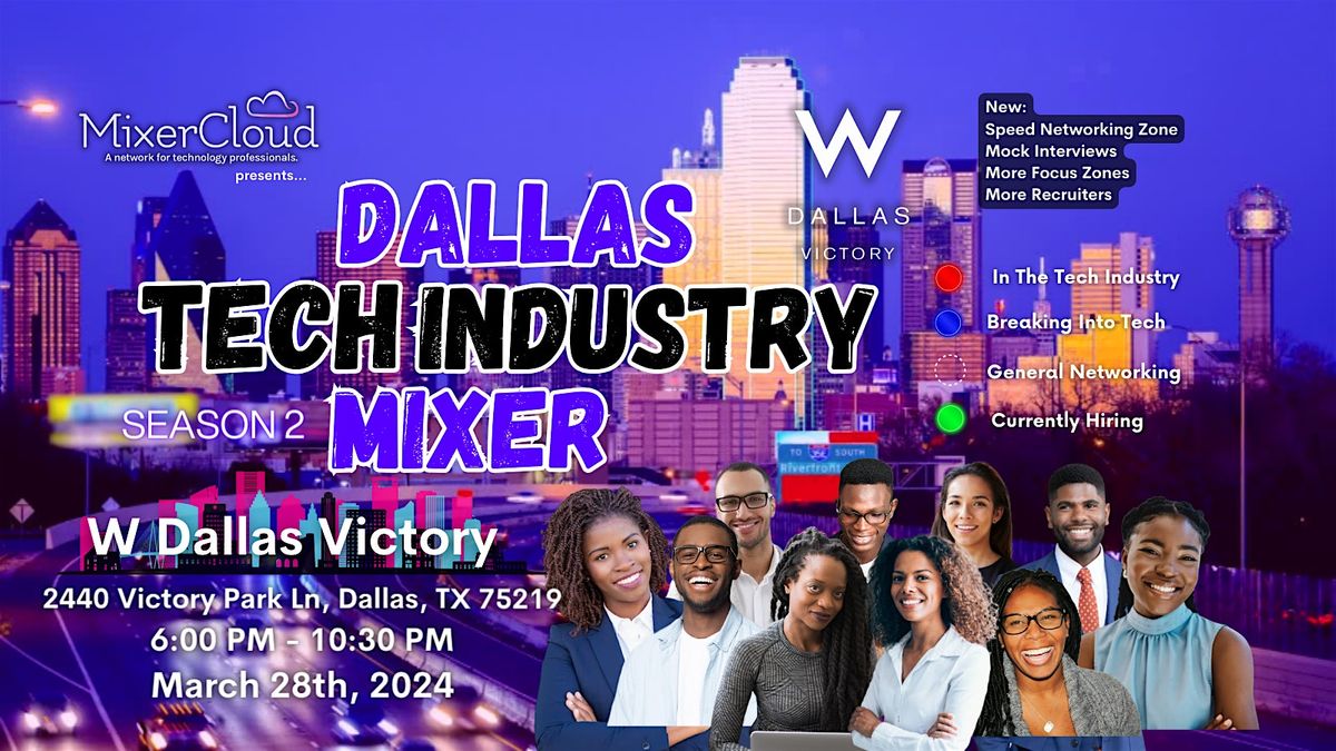 Dallas Tech Industry Mixer by MixerCloud, W Dallas - Victory, 28 March ...