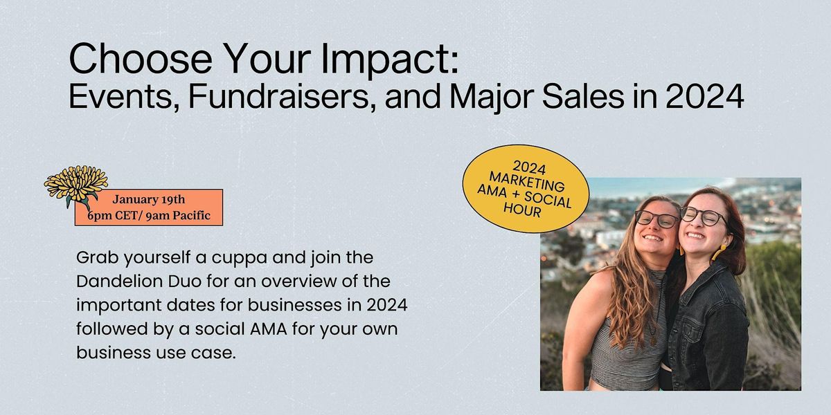 Choose Your Impact: Events, Fundraisers, and Major Sales in 2024 ...