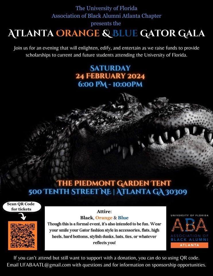 ATLANTA ORANGE AND BLUE GATOR GALA, Park Tavern in Piedmont Park ...