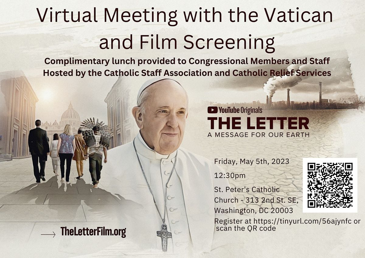 Screening of the Letter and Virtual Meeting with the Vatican, Saint ...