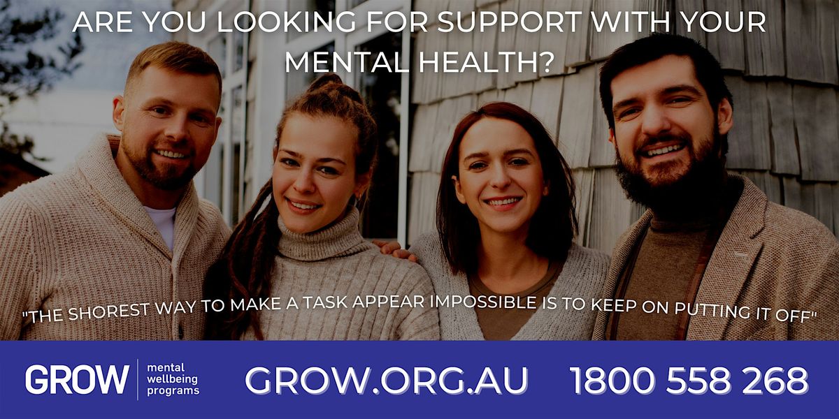 Young Adults (18-35) eGrow Mental Health Peer Support Group, August 19 ...