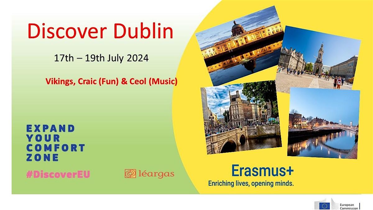 DiscoverEU Meet Up Dublin 2024, Dublin, 17 July to 19 July | AllEvents.in