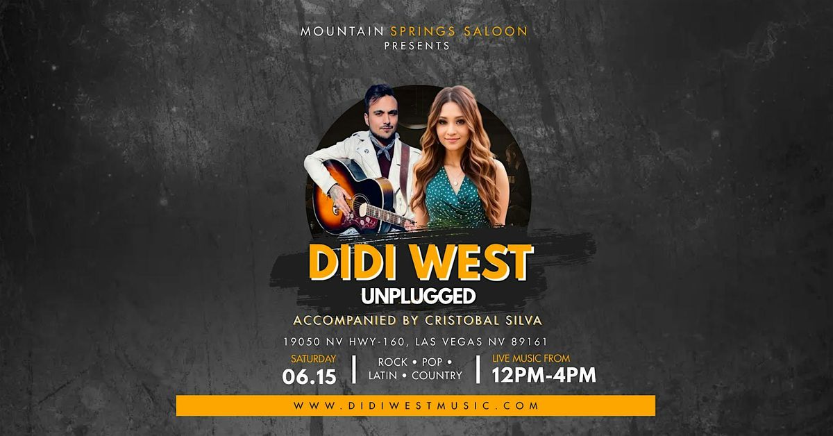 Didi West Unplugged at Mountain Springs Saloon, Mountain Springs Saloon, Las Vegas, 15 June 2024 ...