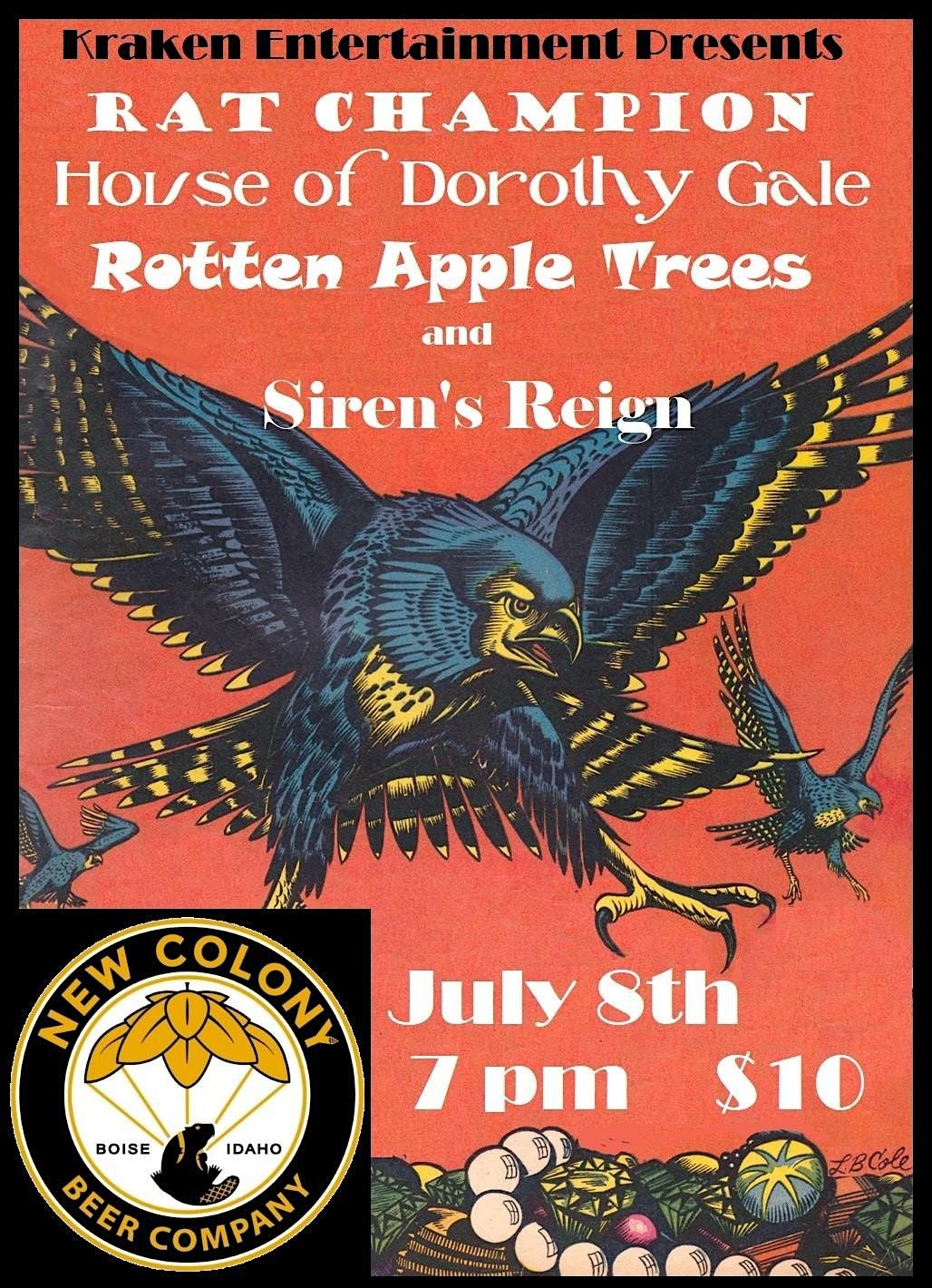 KRAKEN ENTERTAINMENT AND ALARIC RADIO CONCERT SERIES, New Colony Beer ...
