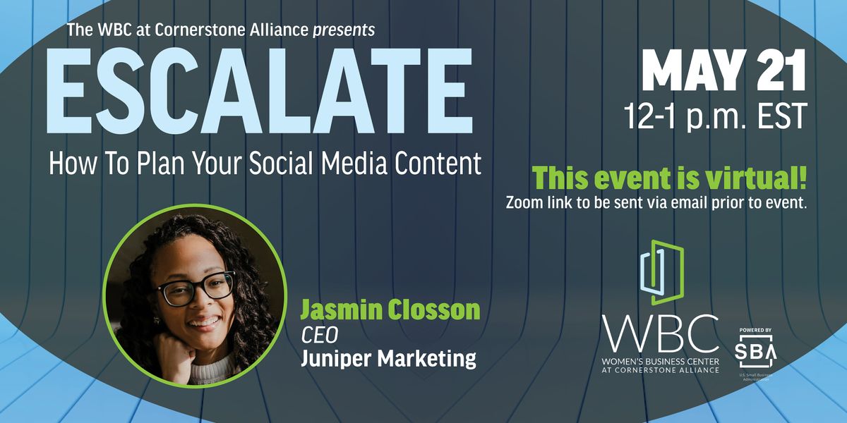ESCALATE: Up Your Social (media) Game! - Part 4 of 4, May 21 2024 ...