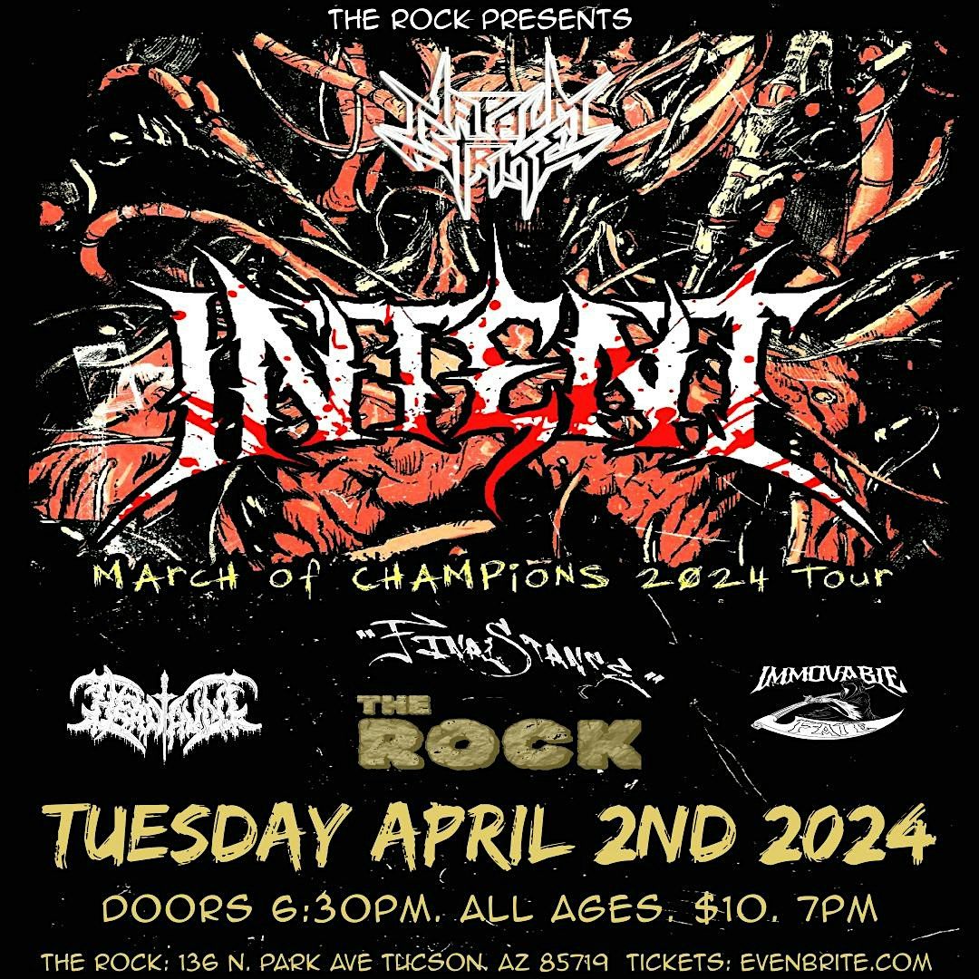 INTENT with NAPALM STRIKE at The Rock Tucson!, The Rock, Tucson, 2 ...