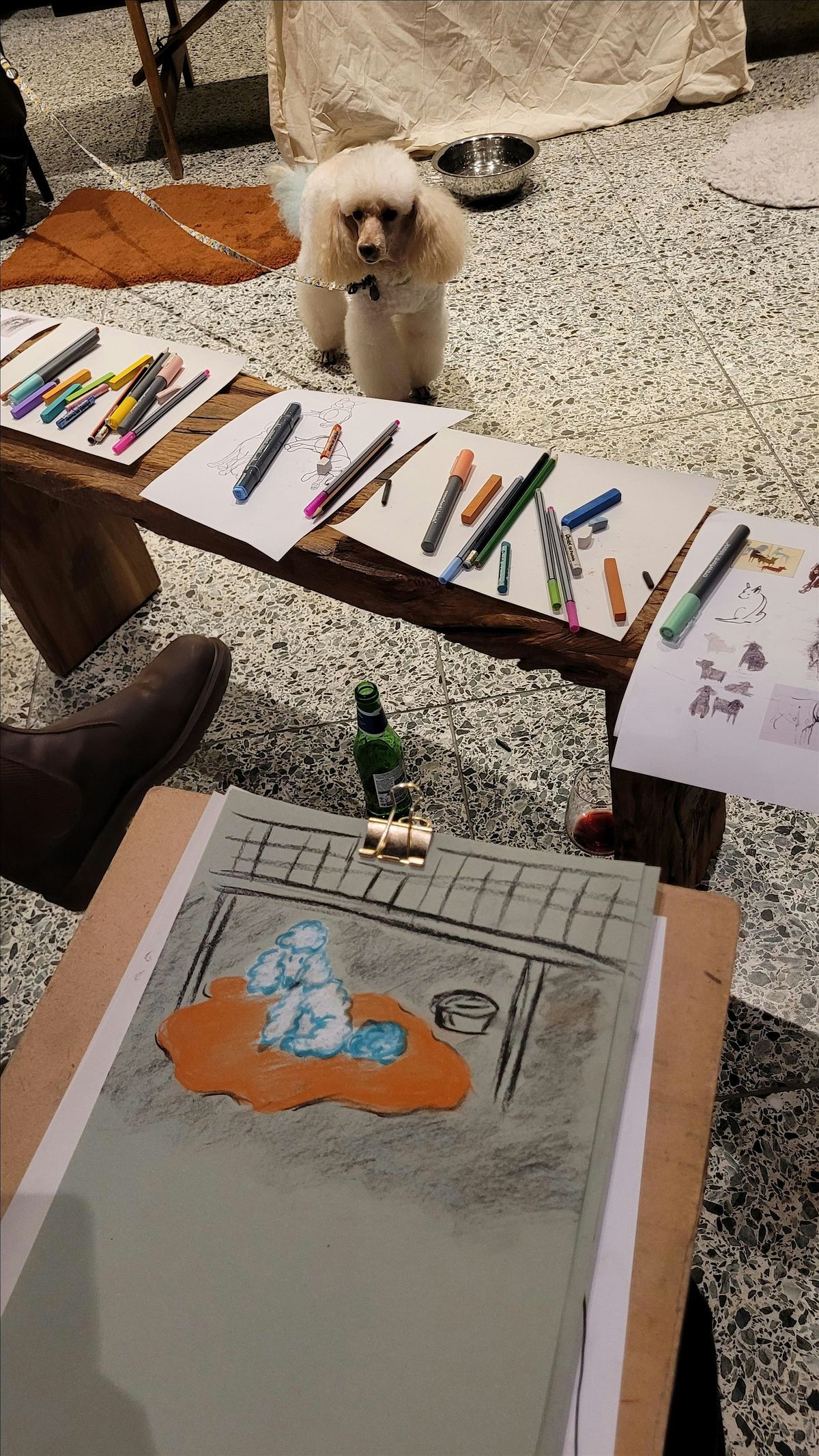 Dog Life Drawing - Fearns, Leeds Dock, Fearns Leeds Dock, 22 April 2024 ...