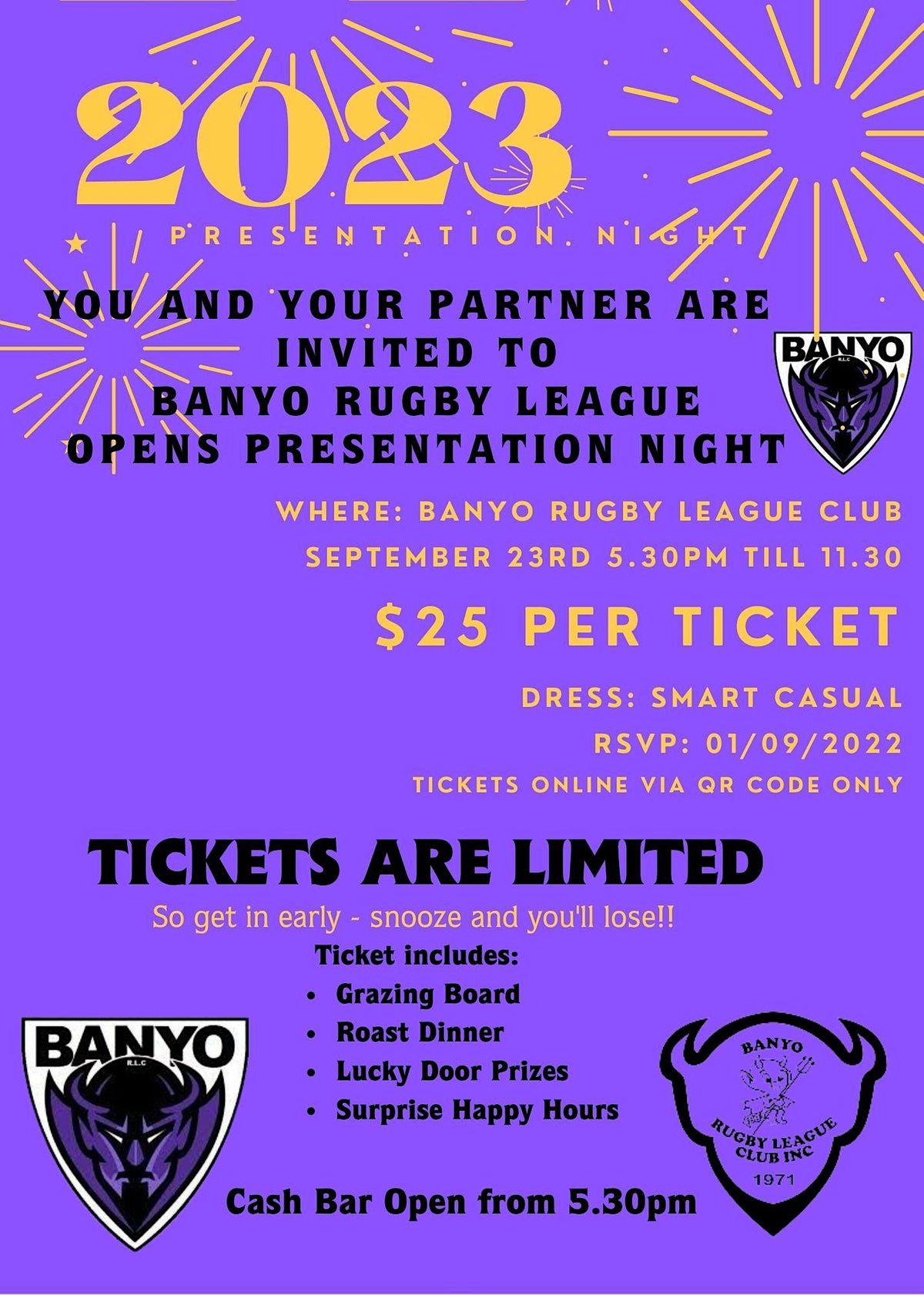 2023 Mens Open Presentation Night, Banyo Devils Rugby League Club ...