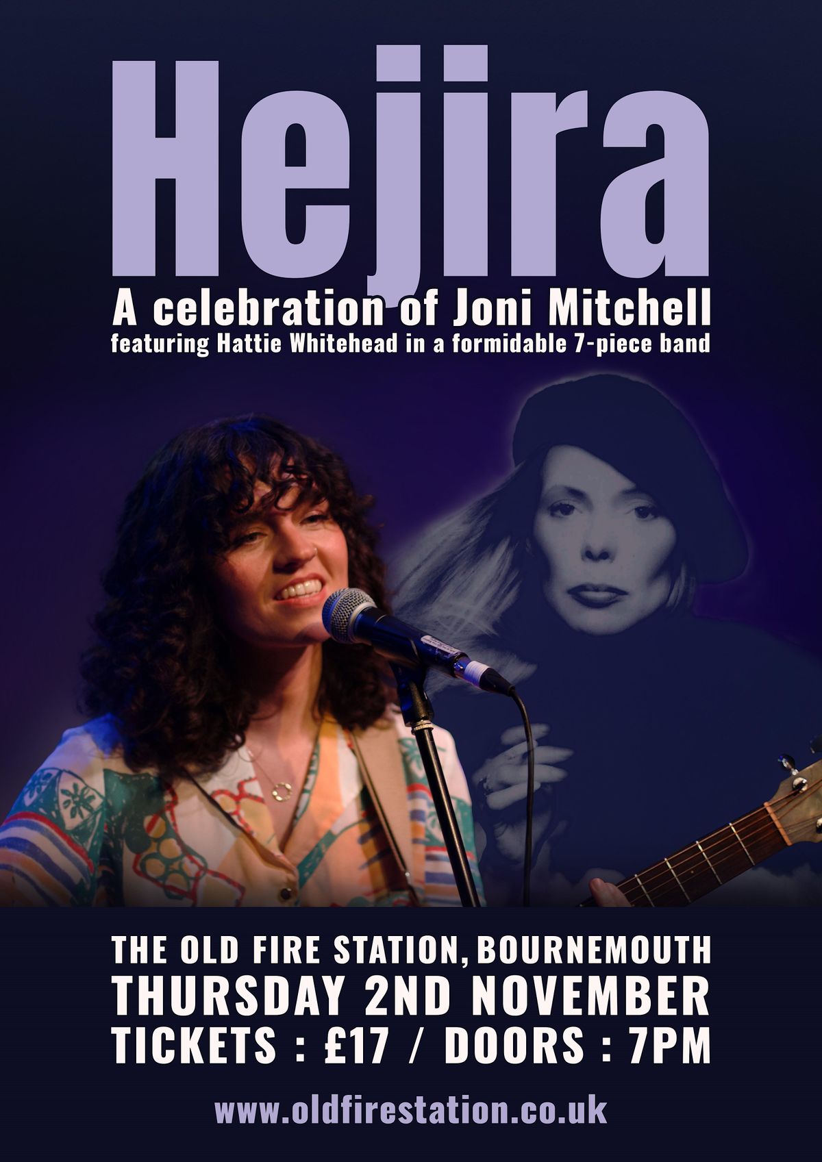 Hejira - celebrating Joni Mitchell, The Old Fire Station, Bournemouth ... Hejira - celebrating Joni Mitchell, The Old Fire Station, Bournemouth ...