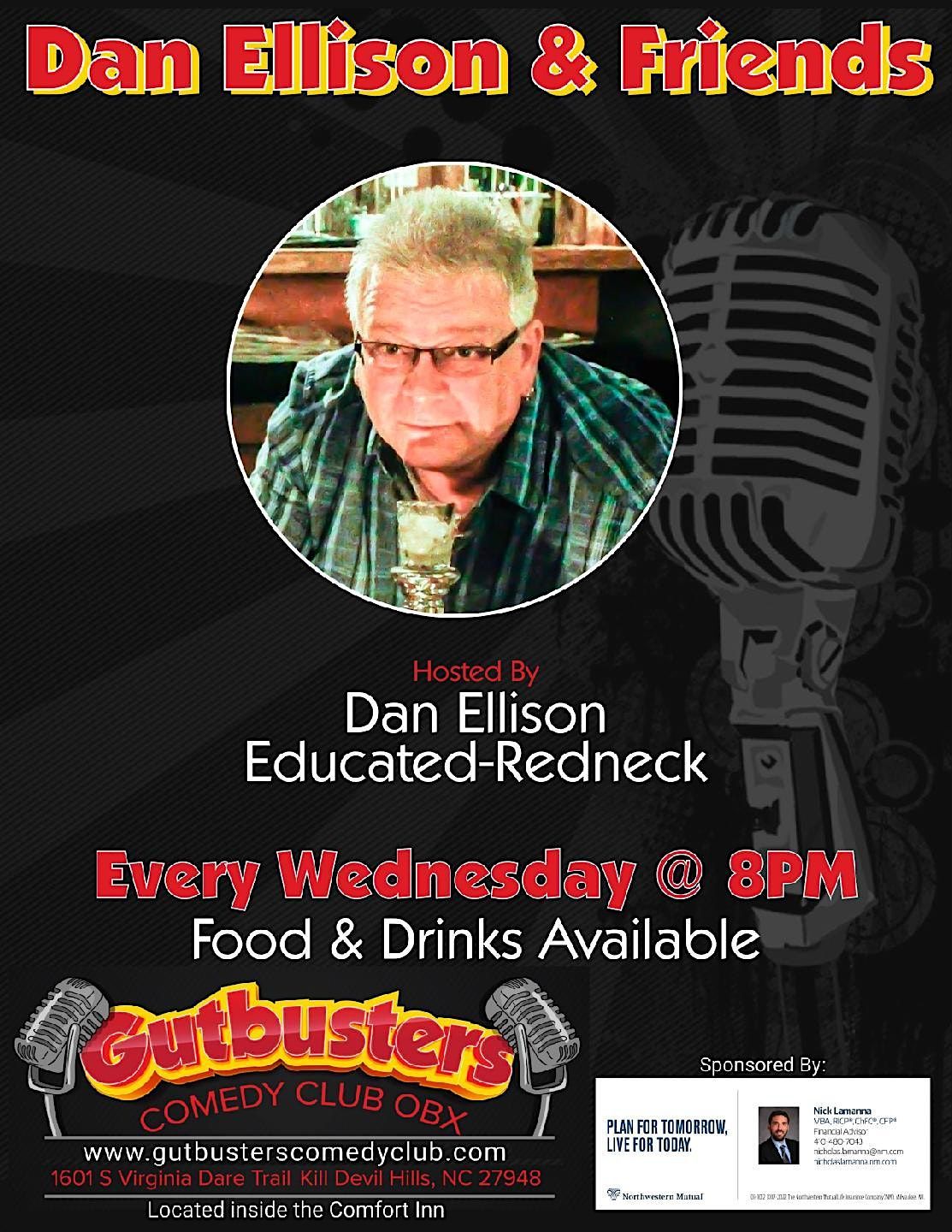 Comedy night with Dan Ellison and Friends, Gutbusters Comedy Club OBX ...