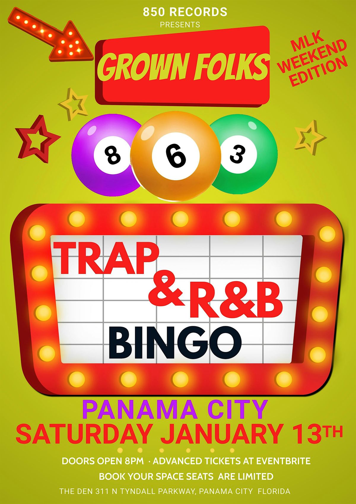 TRAP & R&B BINGO PANAMA CITY, The Den, Panama City, 18 October to 19 ...