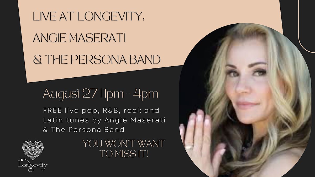 Live at Longevity: Angie Maserati & The Persona Band, Longevity Wines ...