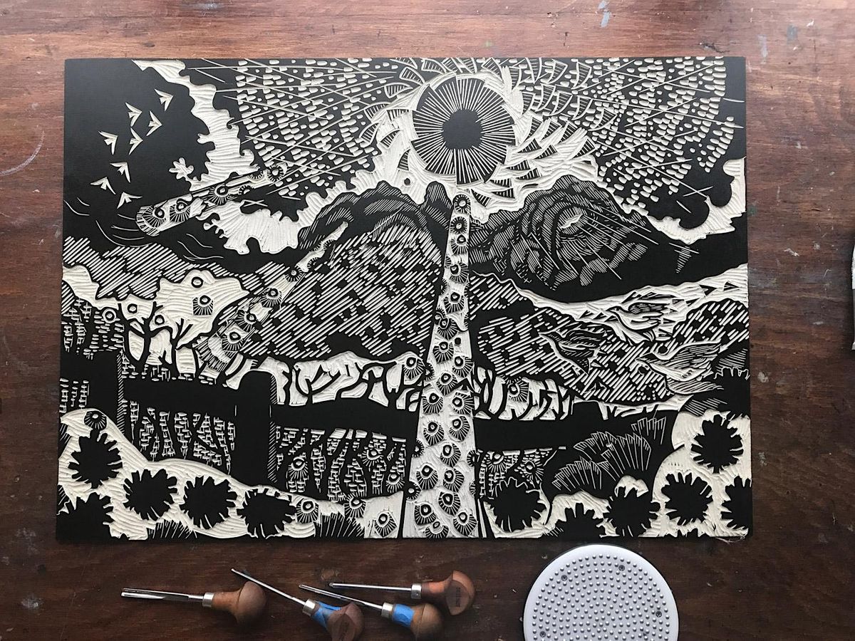 A Creative Day of Linocut Printing with Luna North, Studio KIND. at The ...