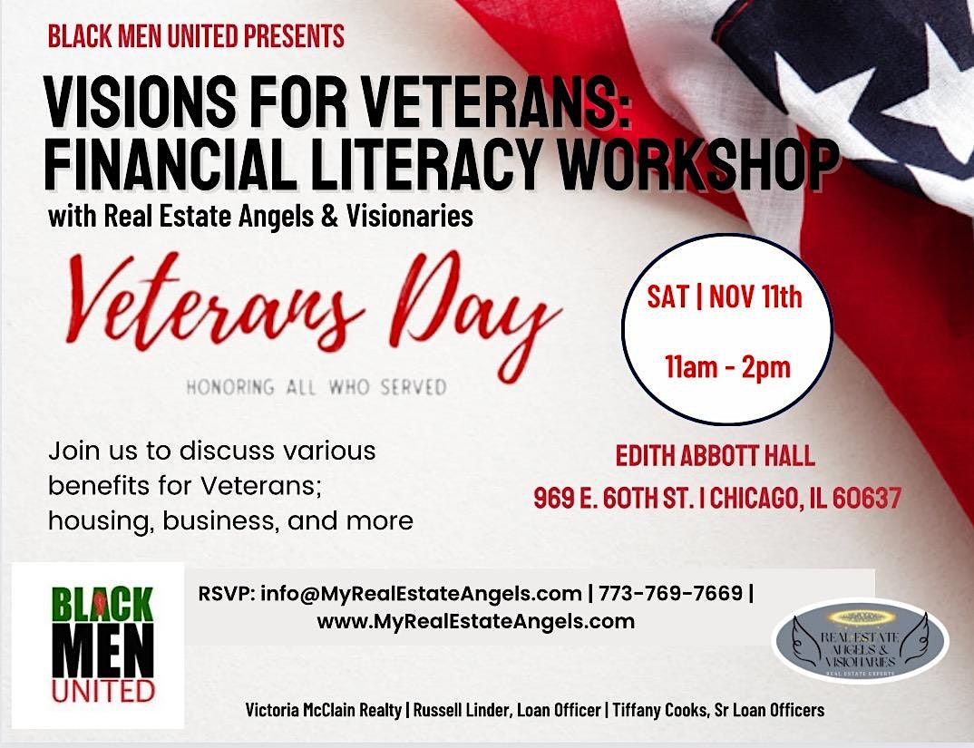 BLACK MEN UNITED PRESENTS: FINANCIAL LITERACY WORKSHOP: VETERANS DAY ...