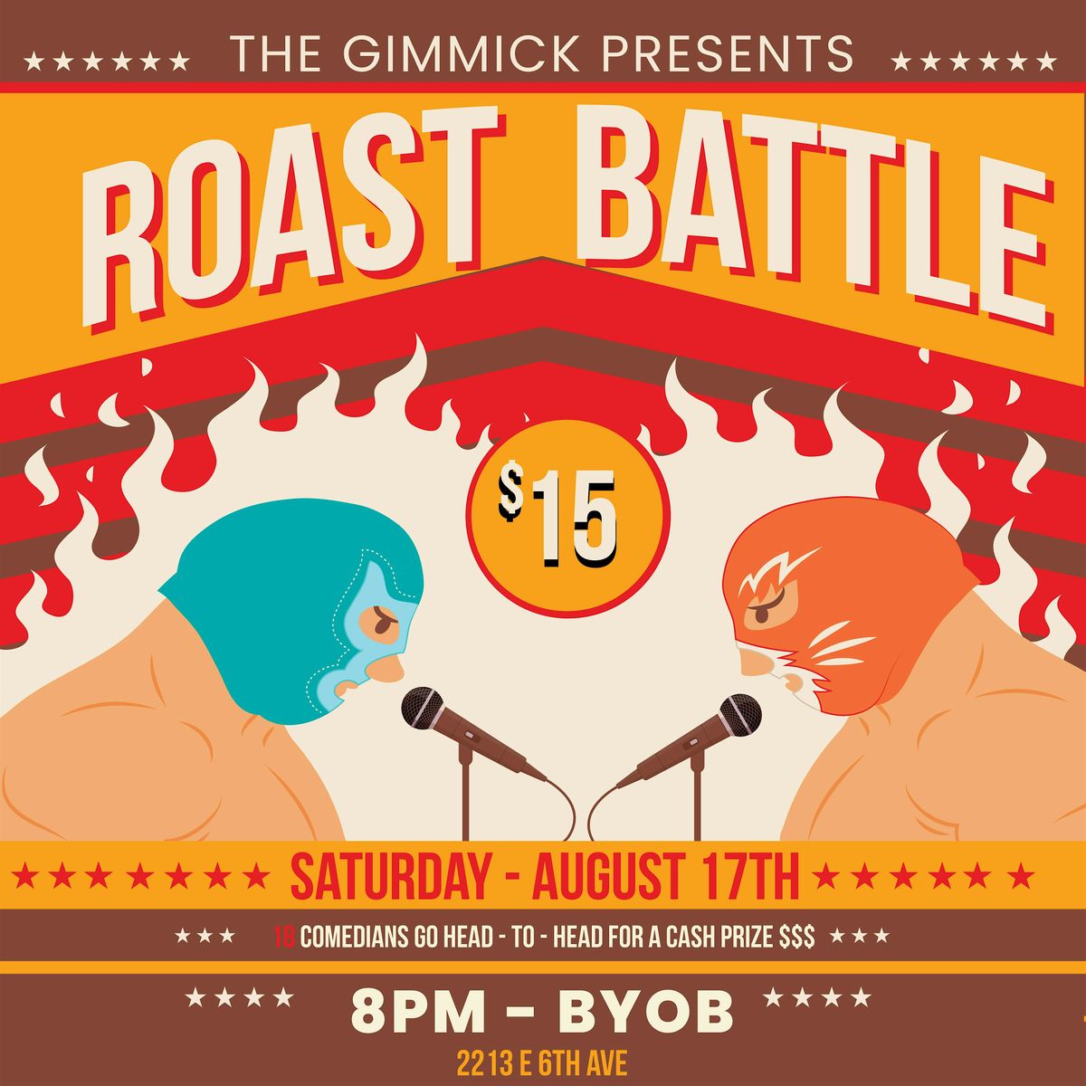 ROAST BATTLE COMEDY @ THE GIMMICK, The Gimmick, Tampa, 17 August 2024 ...