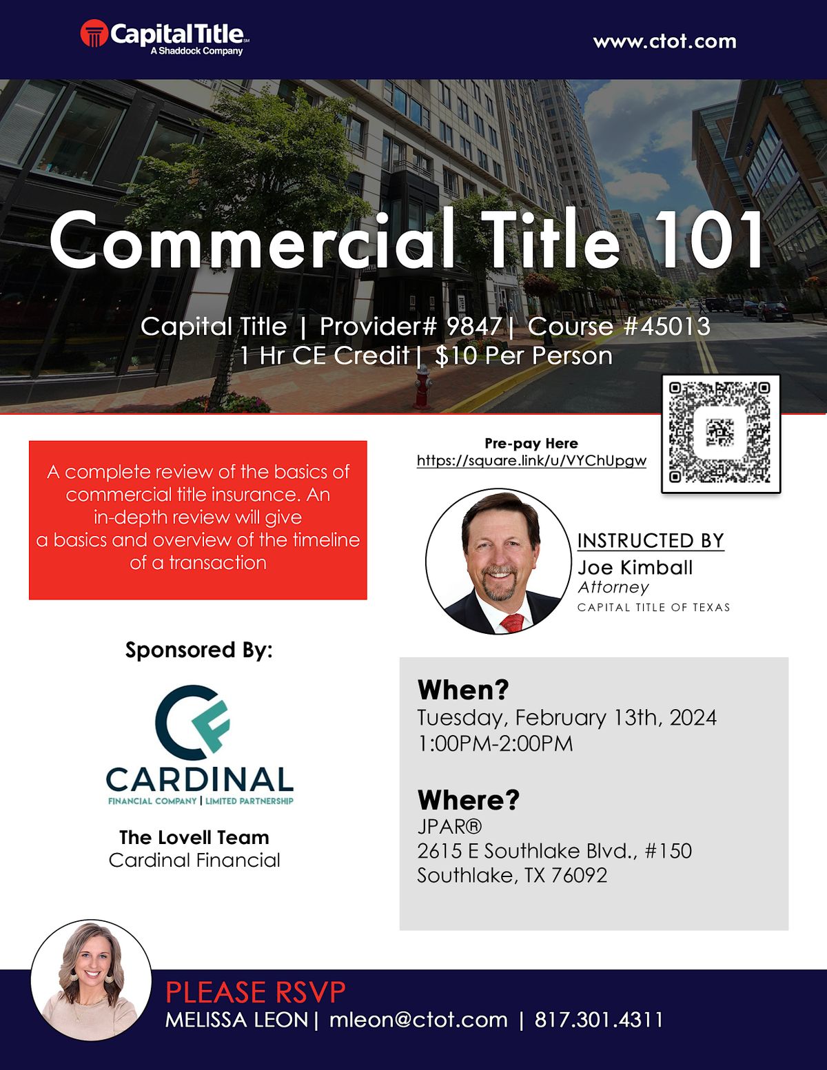 Commercial Title 101 - Part 1, JPAR - Southlake, 13 February 2024 ...