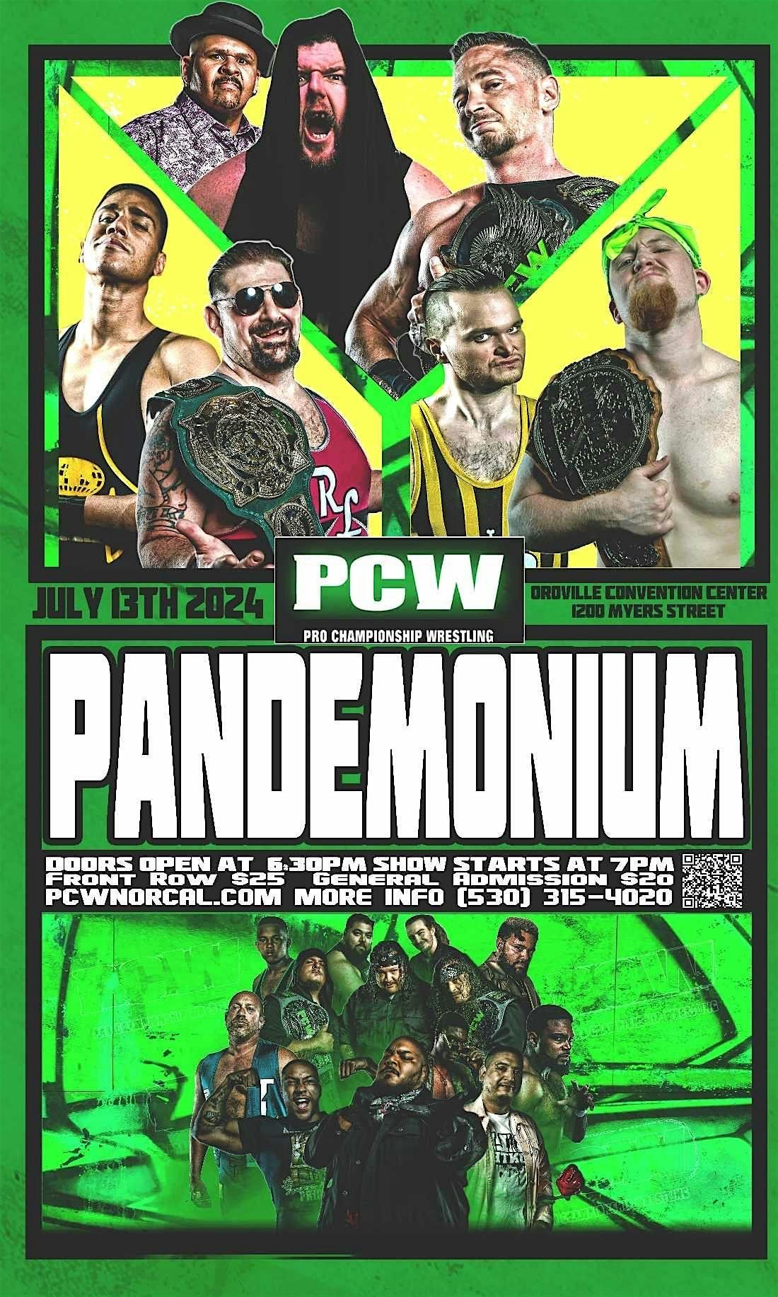 PCW Pandemonium, Oroville Convention Center, 13 July 2024 | AllEvents.in